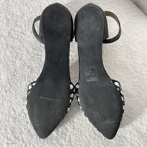 Shellys London | Shoes | Shellys London Black White Woven Leather ...